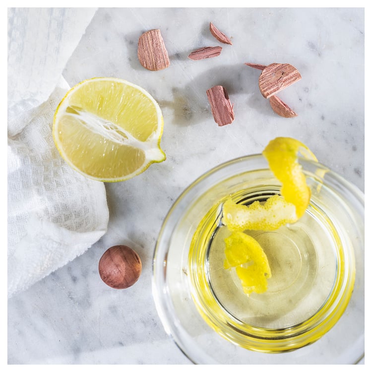 BUKETTAPEL scented candle/glass w lid/2 wicks, bergamot & cedarwood ...