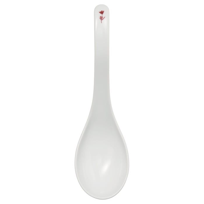 FÖSSTA spoon, white/red - IKEA Malaysia