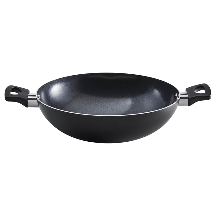 FRUKTKAKA kadai wok, non-stick coating grey, 24 cm - IKEA Malaysia