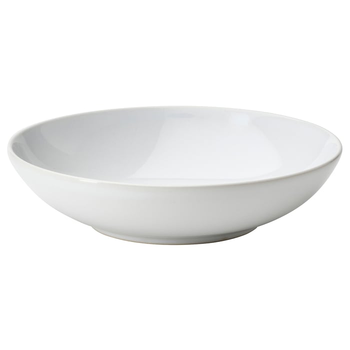 GODMIDDAG deep plate, white, 19 cm - IKEA Malaysia