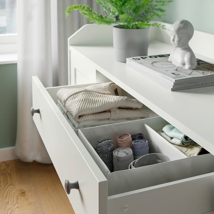 HAUGA Sideboard, white, 140x84 cm - IKEA