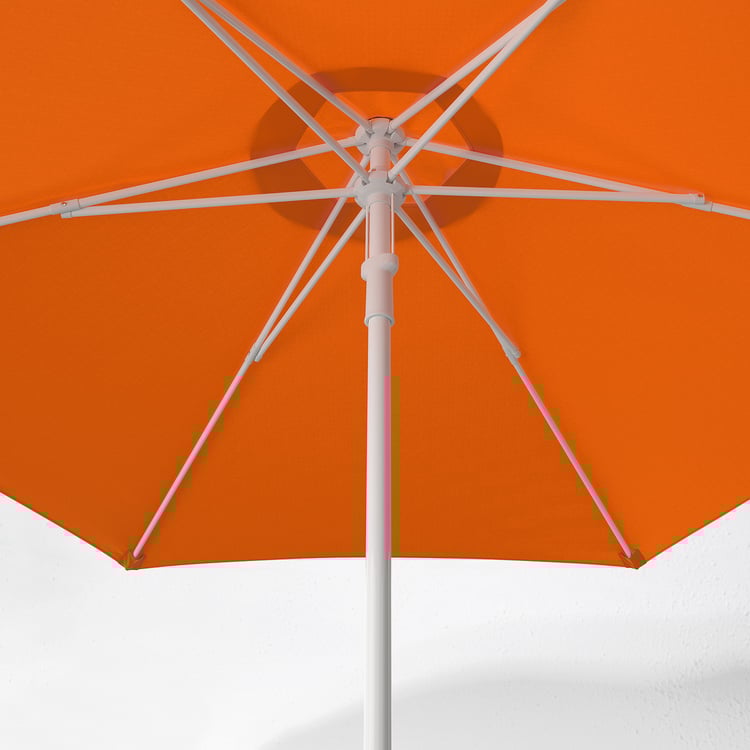 HÖGÖN parasol, bright orange, 270 cm - IKEA Malaysia