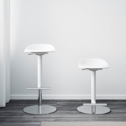 JANINGE Bar stool, white, 76 cm - IKEA