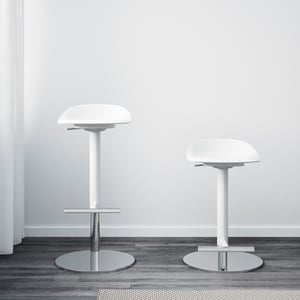 JANINGE Bar stool, white, 76 cm - IKEA