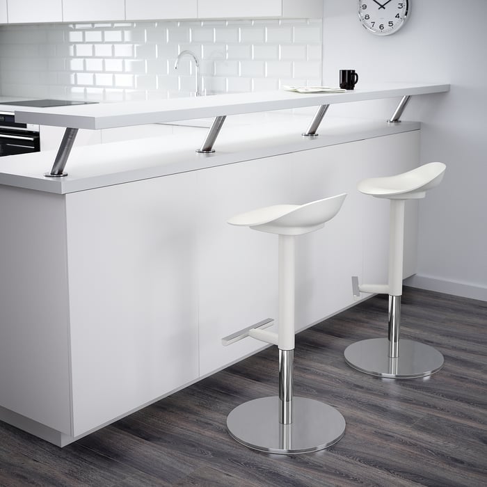 JANINGE Bar stool, white, 76 cm - IKEA