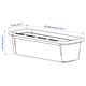 KACKLA extendable box, white, 25-38x9 cm - IKEA Malaysia
