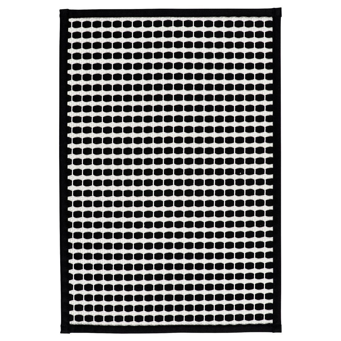 KALLGATE bath mat, black/white, 40x60 cm - IKEA Malaysia