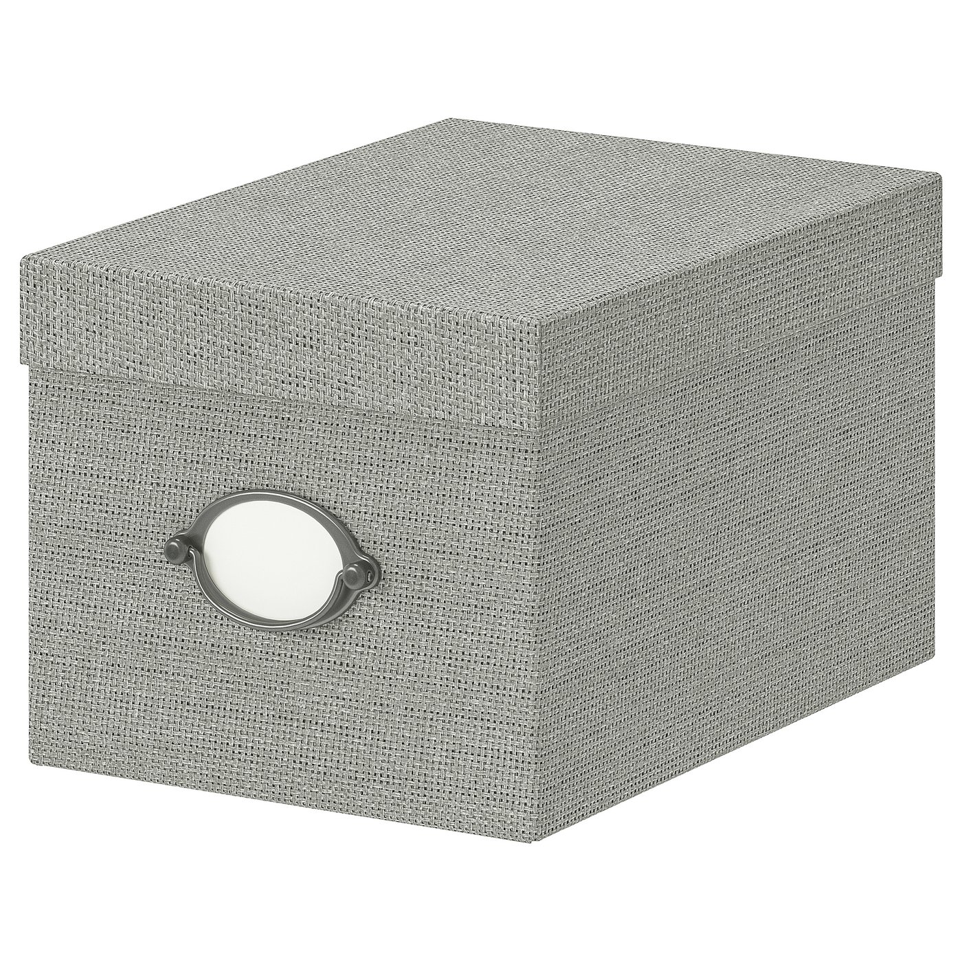 KVARNVIK storage box with lid, grey, 18x25x15 cm - IKEA Malaysia