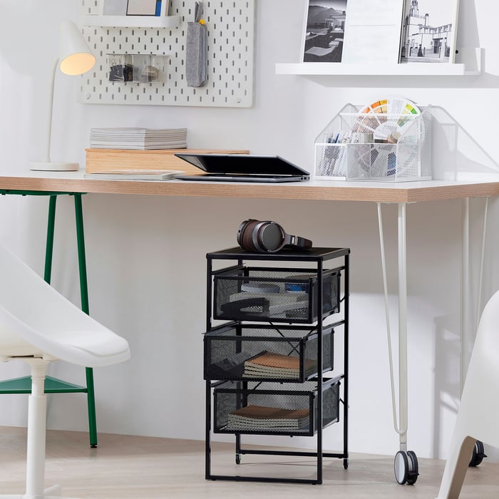 LENNART drawer unit, black - IKEA Malaysia