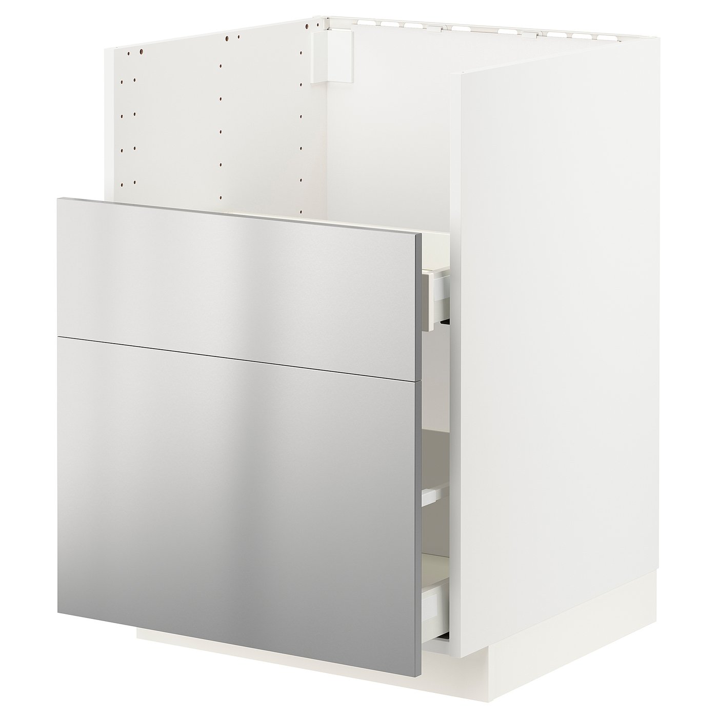 METOD / MAXIMERA base cab f TALLSJÖN sink, white/Vårsta stainless steel ...