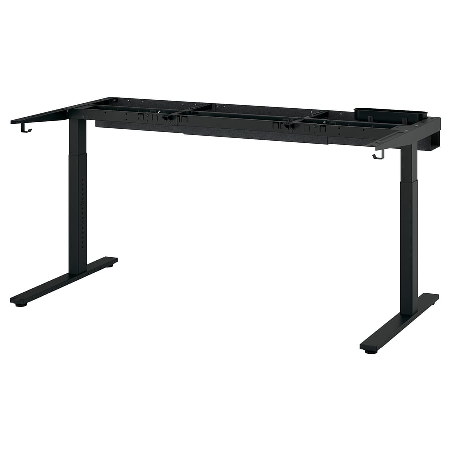 MITTZON underframe for desk, black, 120/140/160x80 cm - IKEA Malaysia