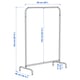 MULIG clothes rack, white, 99x152 cm - IKEA Malaysia