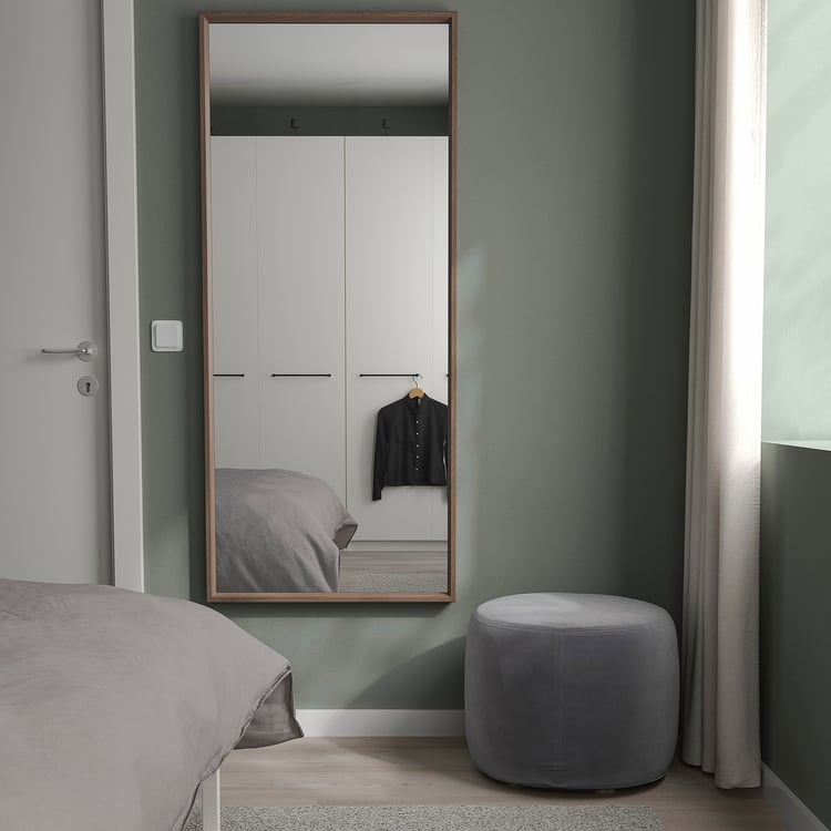 NISSEDAL mirror, walnut effect, 65x150 cm - IKEA Malaysia