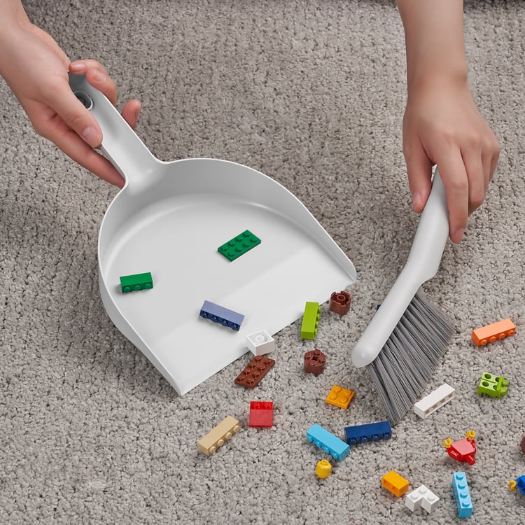 PEPPRIG dust pan and brush, grey - IKEA Malaysia