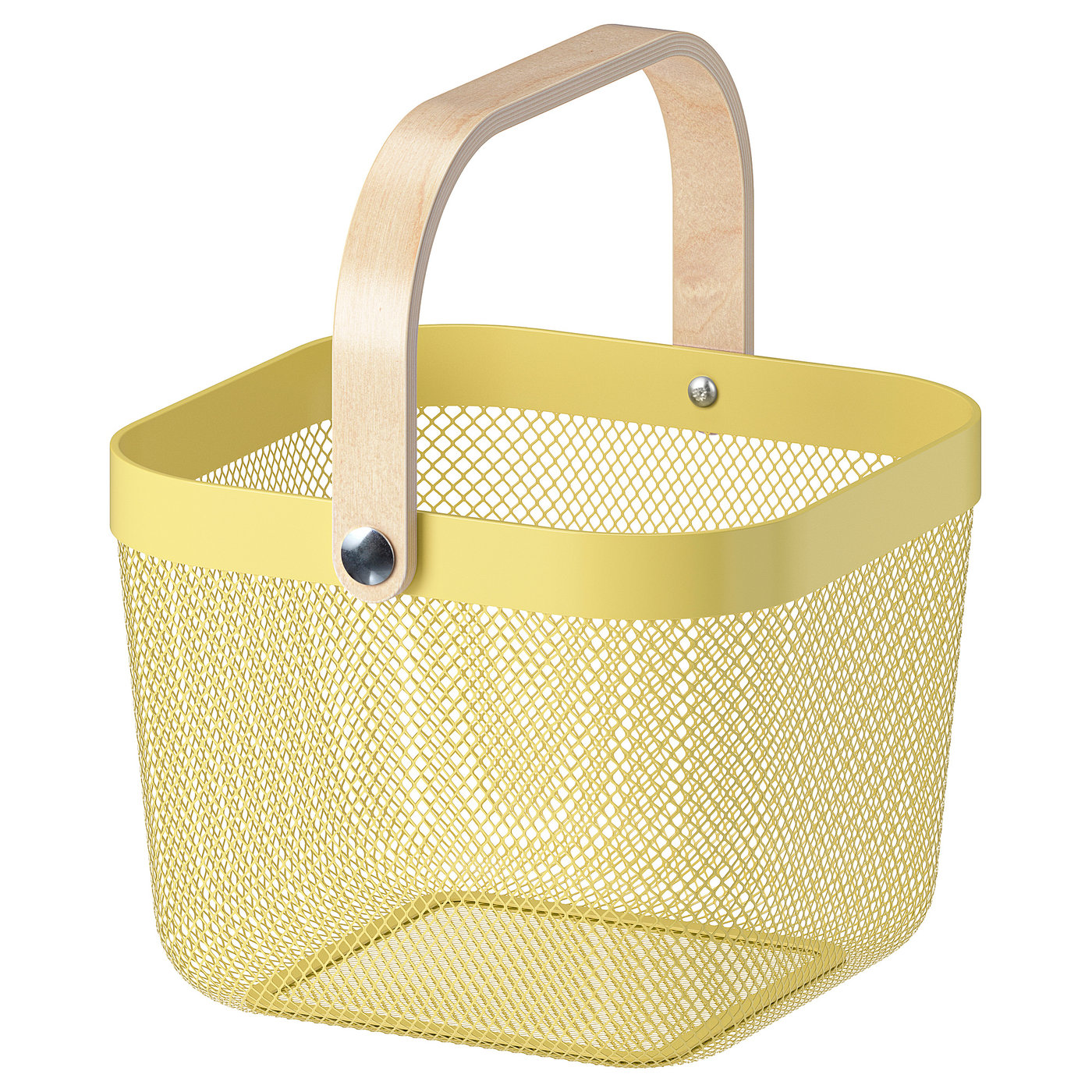 RISATORP basket, light yellow, 25x26x18 cm - IKEA Malaysia