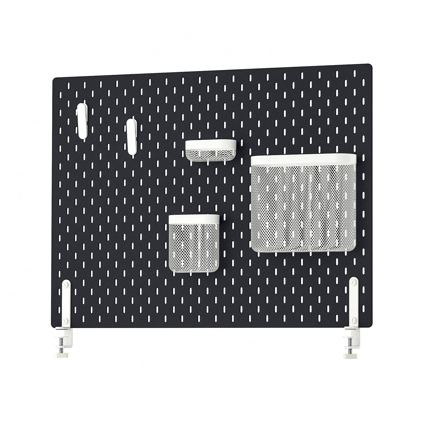 SKÅDIS pegboard combination, black, 76x56 cm - IKEA Malaysia