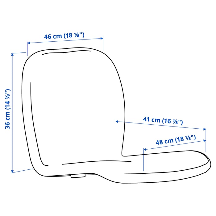 SKÅLSTA seat shell, Knäbäck dark grey - IKEA Malaysia