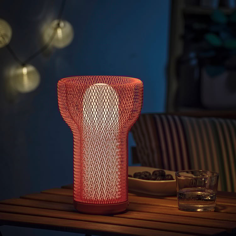 SOLVINDEN LED decoration lighting, battery-operated mesh/outdoor pink ...