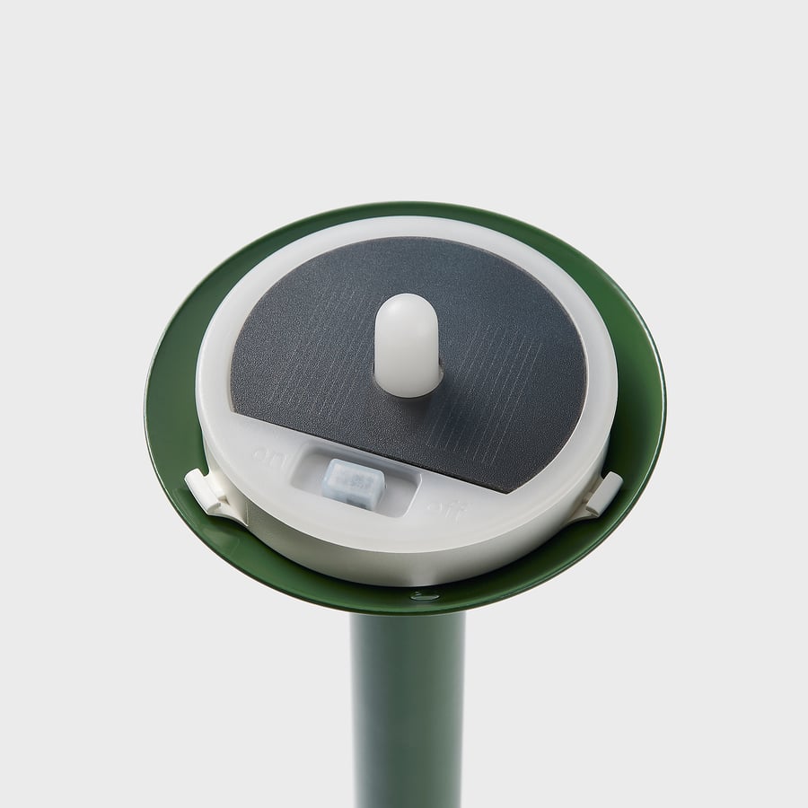 SOLVINDEN LED solar-powered ground stick, outdoor dark green - IKEA ...