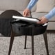 STARKVIND table with air purifier, stained oak veneer/dark brown smart ...