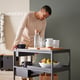TROTTEN trolley, anthracite, 80x40 cm - IKEA Malaysia