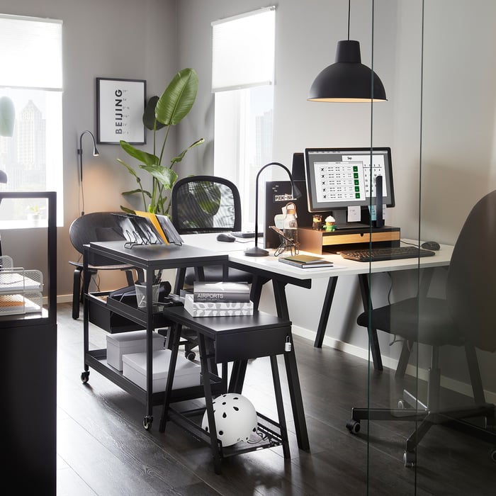 TROTTEN trolley, anthracite, 80x40 cm - IKEA Malaysia