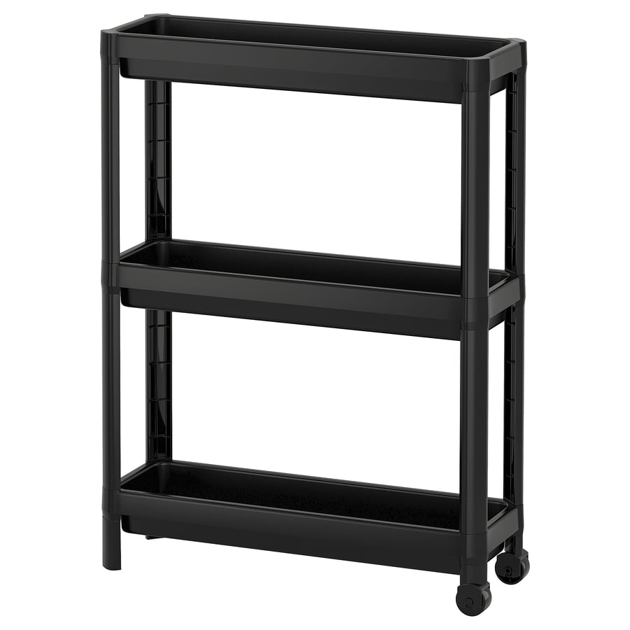 VESKEN trolley, black, 54x18x71 cm - IKEA Malaysia