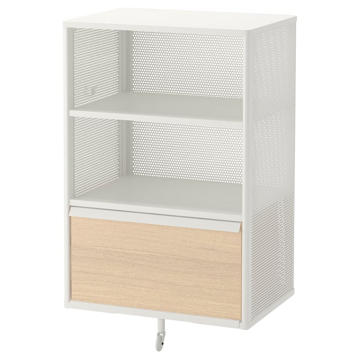 BEKANT unit storan, jaringan dawai halus/putih, 61x101 cm - IKEA Malaysia