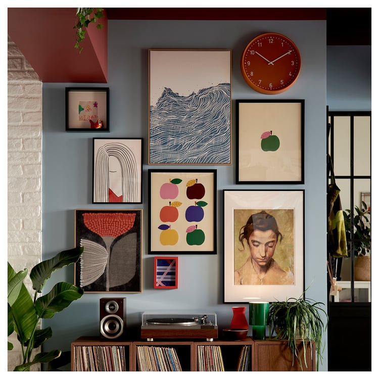 BLODFLÄDER gambar, bunga oren, 40x50 cm - IKEA Malaysia