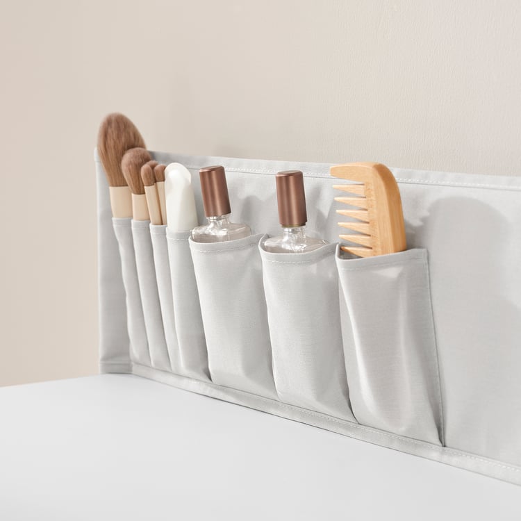 BRUKSVARA meja solek, putih/kelabu muda, 68x40 cm - IKEA Malaysia