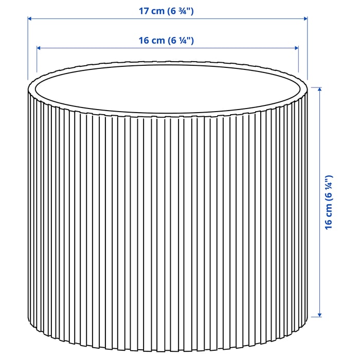 DAKSJUS pasu, hijau muda, 15 cm - IKEA Malaysia