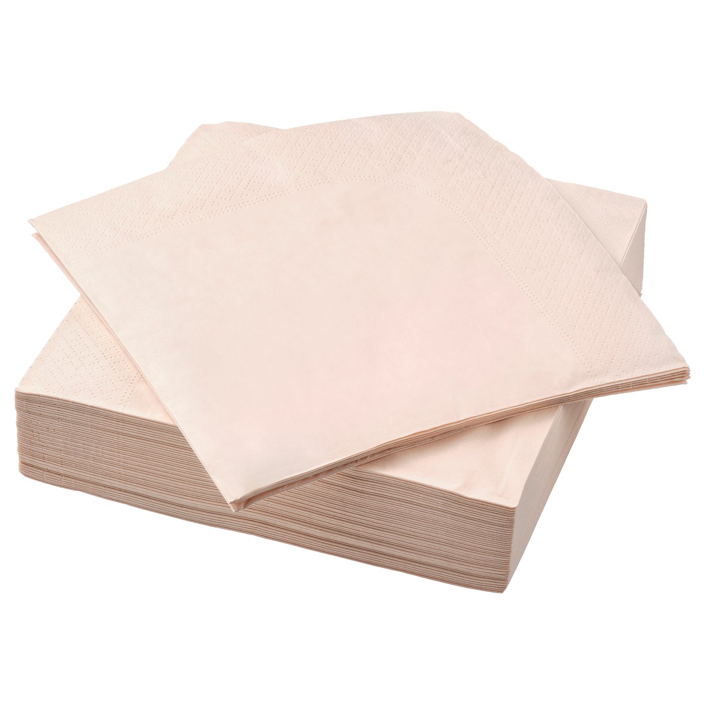 FANTASTISK napkin kertas, merah jambu pucat, 40x40 cm - IKEA Malaysia
