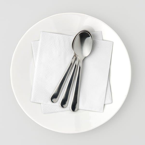 FANTASTISK Napkin kertas, putih, 24x24 cm - IKEA