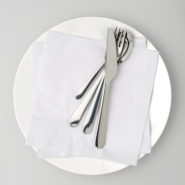 FANTASTISK napkin kertas, putih, 40x40 cm - IKEA Malaysia
