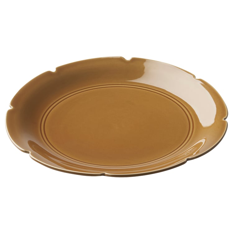 FÖSSTA pinggan, kuning/kelopak, 27 cm - IKEA Malaysia