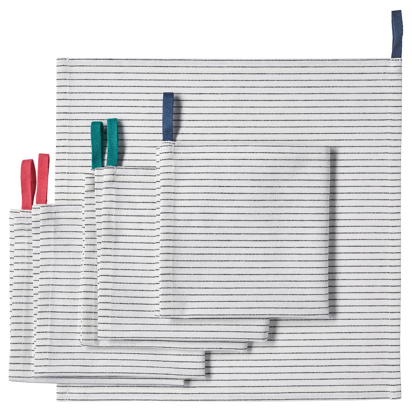 GRUPPERA napkin, putih/hitam, 33x33 cm - IKEA Malaysia
