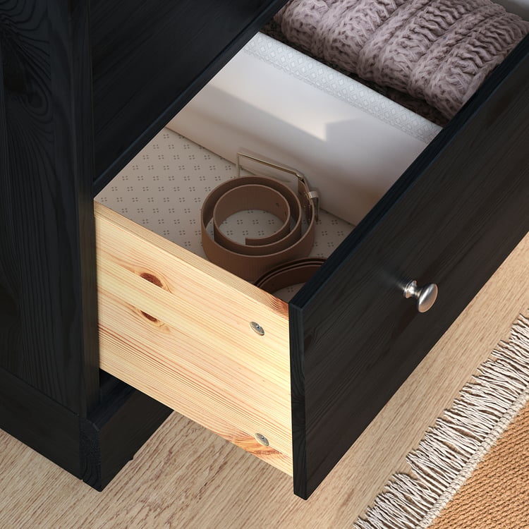 HAVSTA almari 3 laci, hitam, 81x47x89 cm - IKEA Malaysia