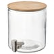 IKEA 365+ balang berpaip, buluh/kaca jernih, 4 l - IKEA Malaysia