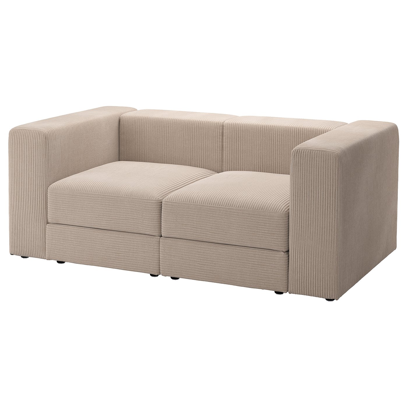 JÄTTEBO Sofa modular 2 tempat duduk, Samsala kelabu kuning air - IKEA ...