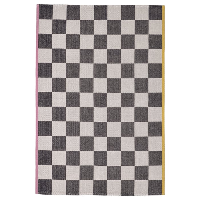 KLASSRUM ambal, tenunan rata, putih/hitam, 133x195 cm - IKEA Malaysia