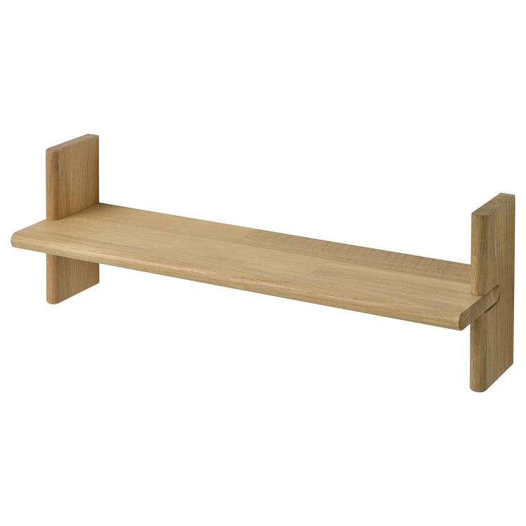 KLAVRESTRÖM para-para dinding, kayu oak, 60x20 cm - IKEA Malaysia