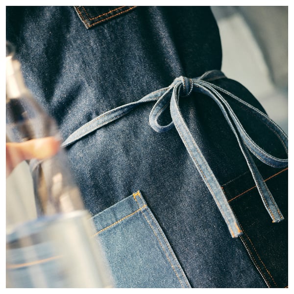 MÄVINN Apron, biru, 90x63 cm - IKEA