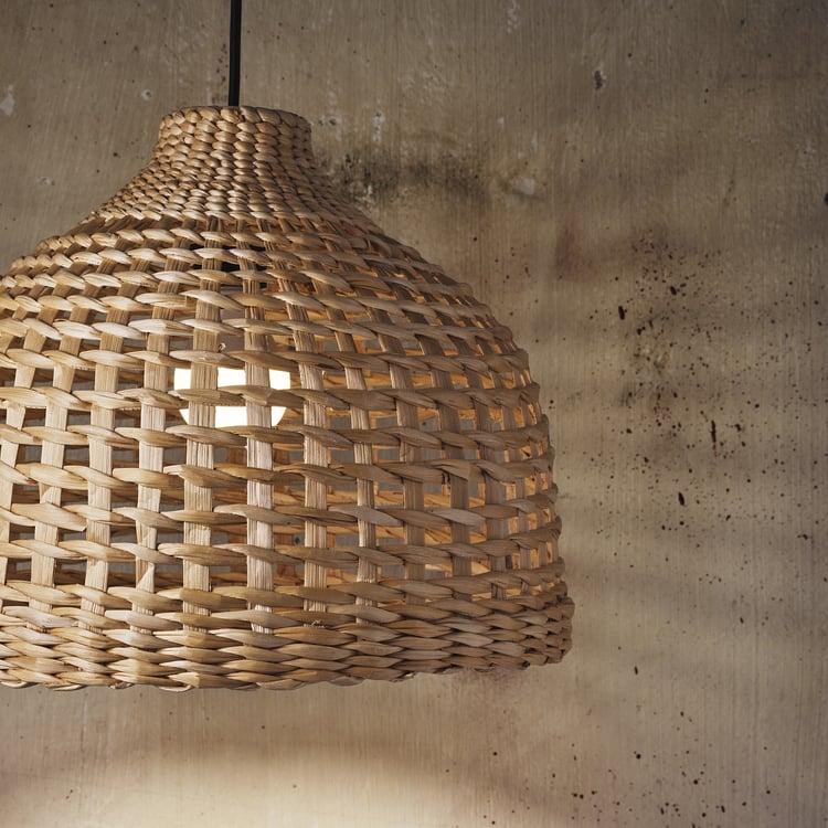 MÄVINN terendak lampu, serat pisang/buatan tangan, 35 cm - IKEA Malaysia