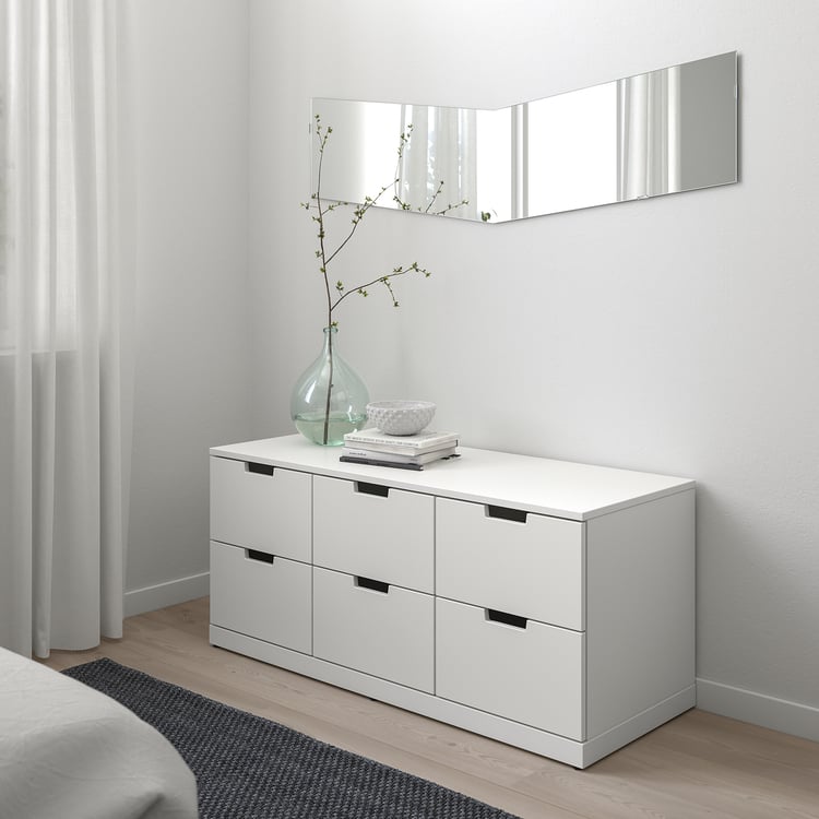 NORDLI almari 6 laci, putih, 120x54 cm - IKEA Malaysia