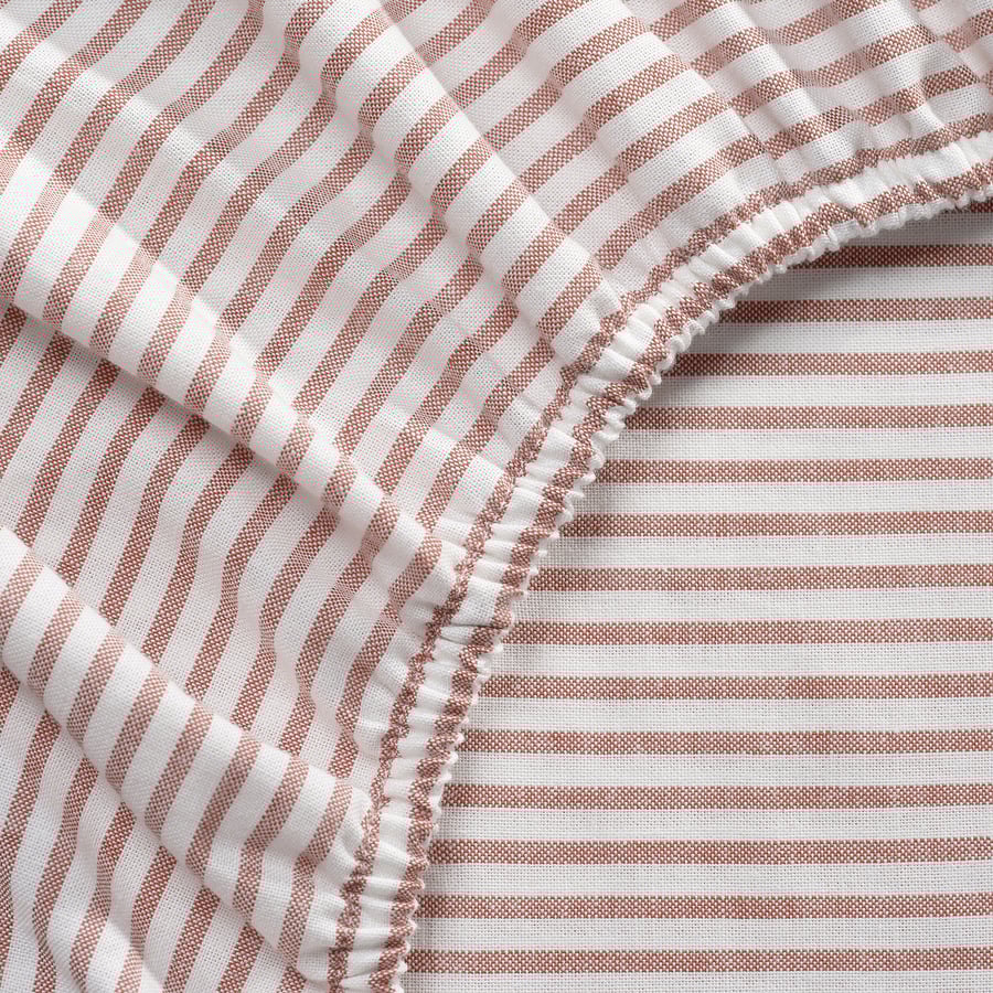 SOLFIBBLA cadar sama sendat, putih merah/jalur, 90x200 cm - IKEA Malaysia