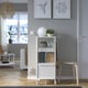 BEKANT storage unit on castors, mesh/white, 41x101 cm - IKEA