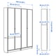 BILLY / HÖGBO bookcase combination w glass doors, black oak effect ...
