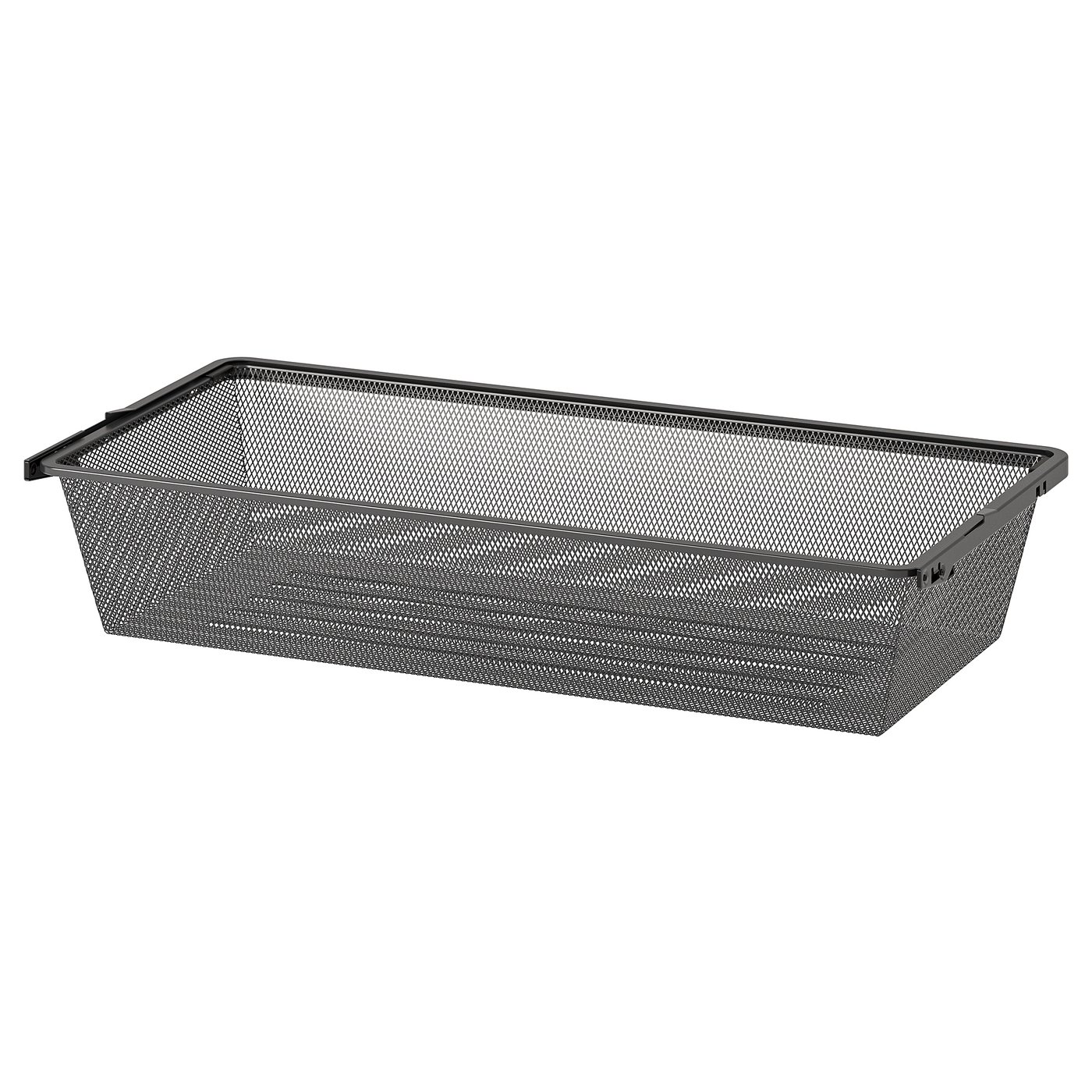 BOAXEL mesh basket, anthracite, 80x40x15 cm - IKEA