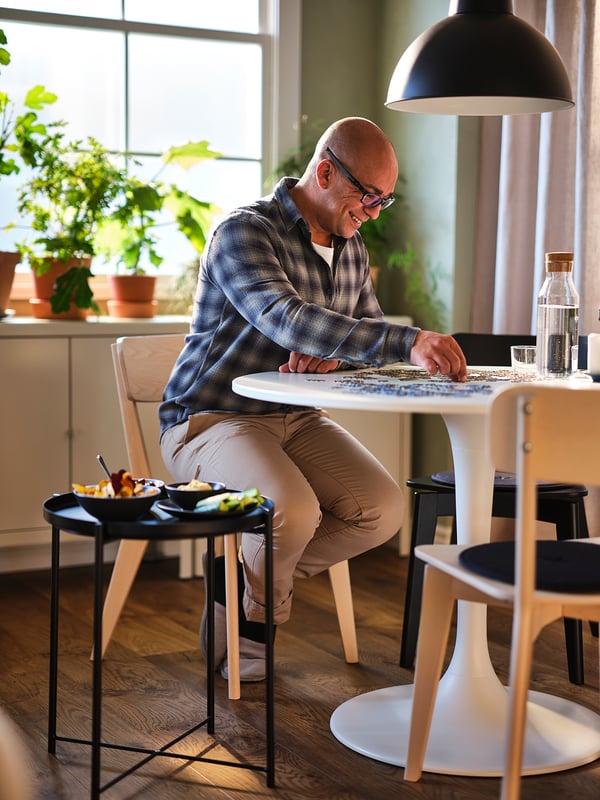 Table, DOCKSTA, white, 103 cm - IKEA