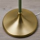FLYGHÖJD floor lamp, brass/green-grey - IKEA